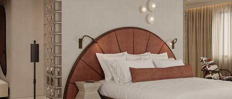 Quarto superior, vista para o mar | Escrivaninha, espaço de trabalho para notebook, cortinas blackout