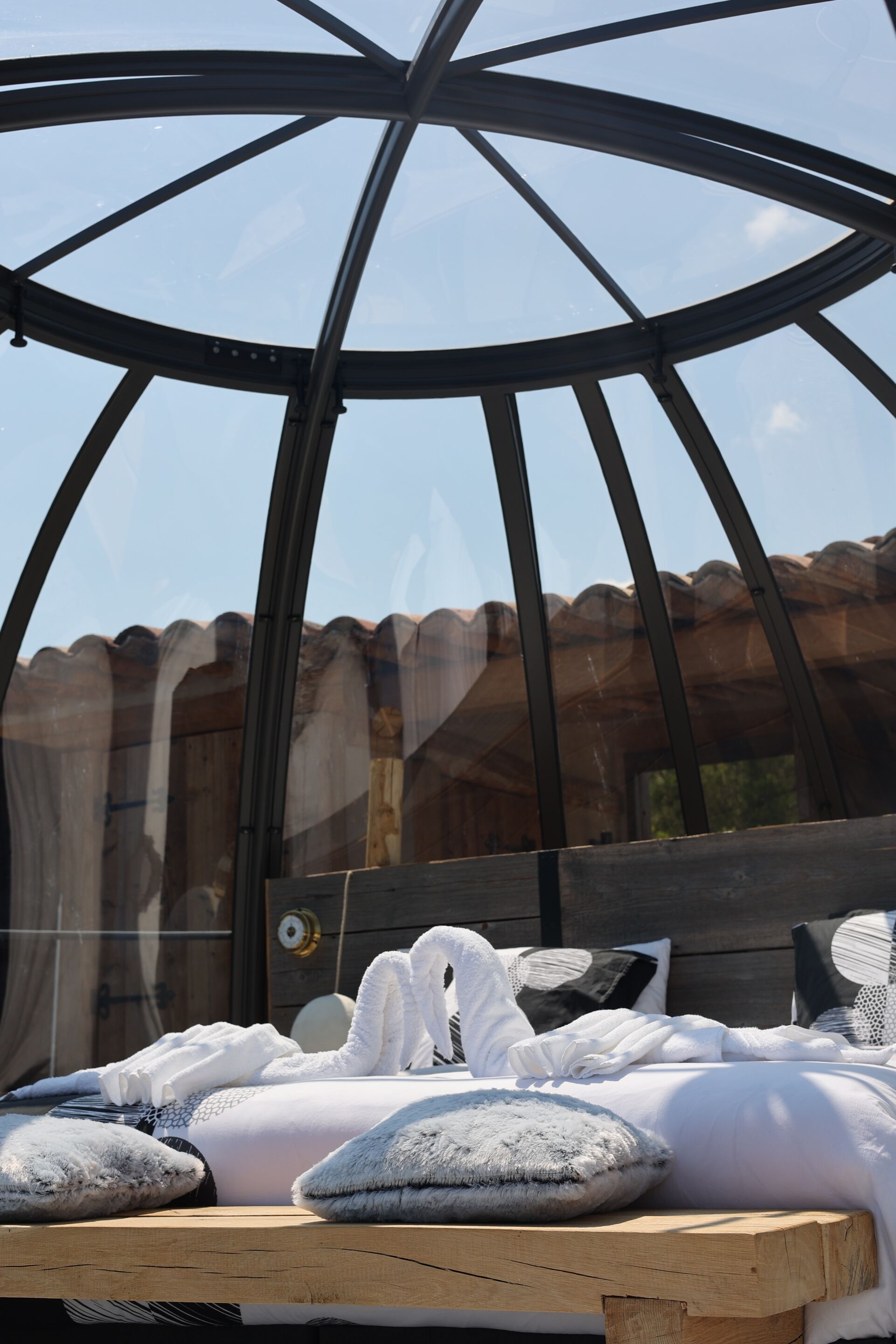 Kuppel-deluxe-ensuite Mit Dusche-blick Auf Die Bucht - Zonza