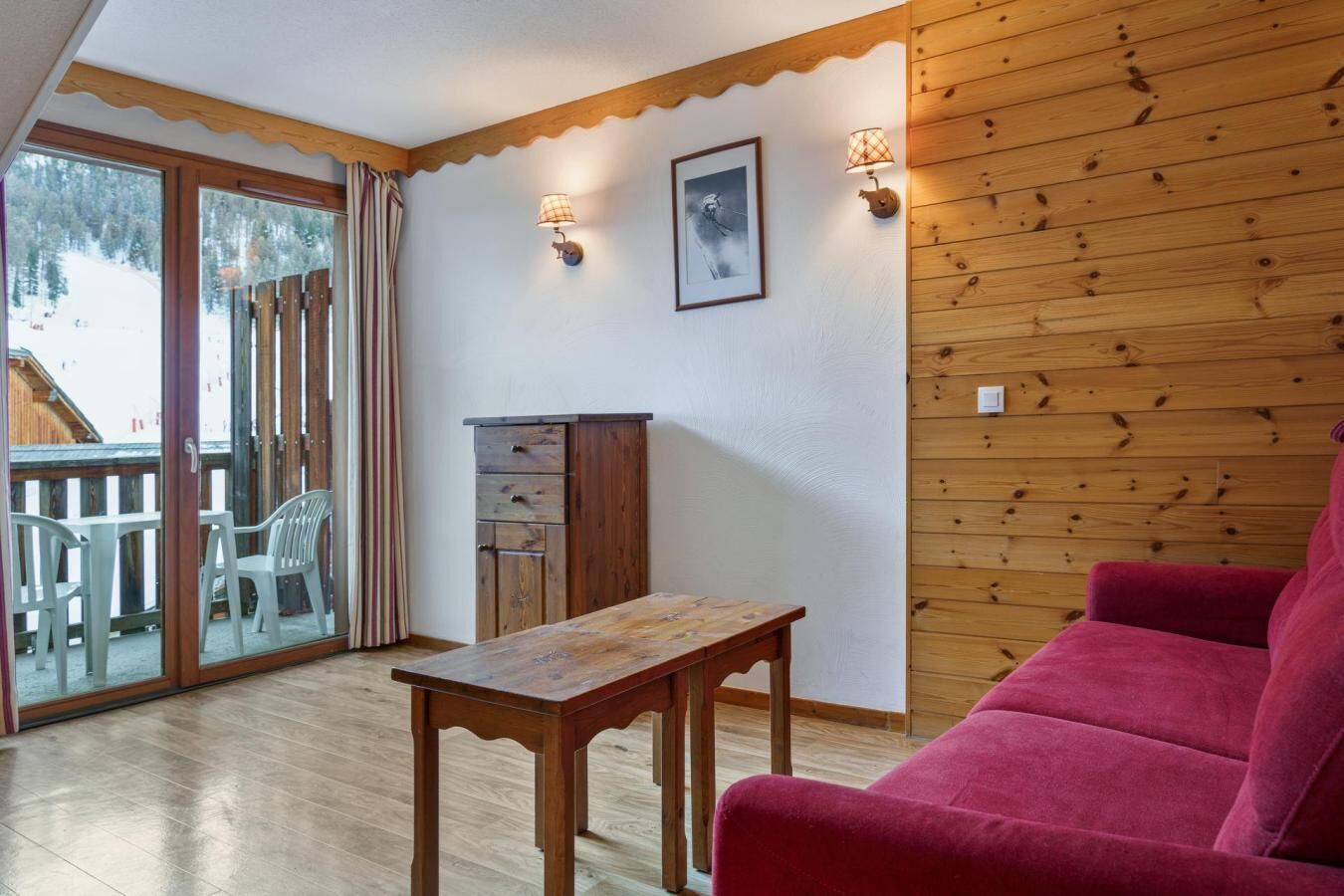 Bis 40m Skipiste, 3te Etage, Blick Skipisten, Schwimmbad, Sauna, Balkon, Fernseher - Les Orres