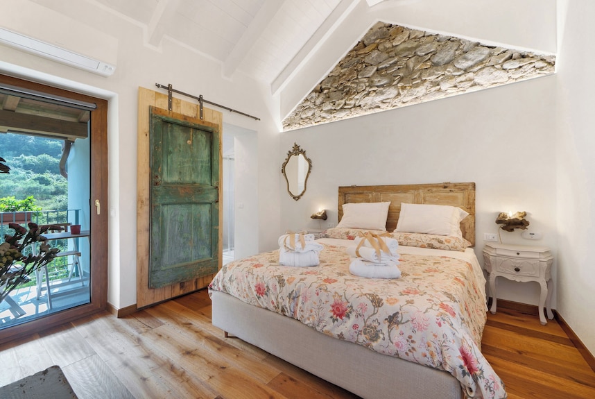 Habitación 'Pria' Con Vistas A La Montaña, Wi-fi Y Aire Acondicionado. - Stella, Liguria