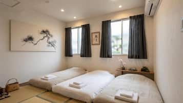 Quarto Triplo Familiar | Wi-fi grátis, roupa de cama fornecida