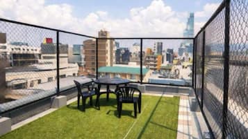 Terraço no piso superior