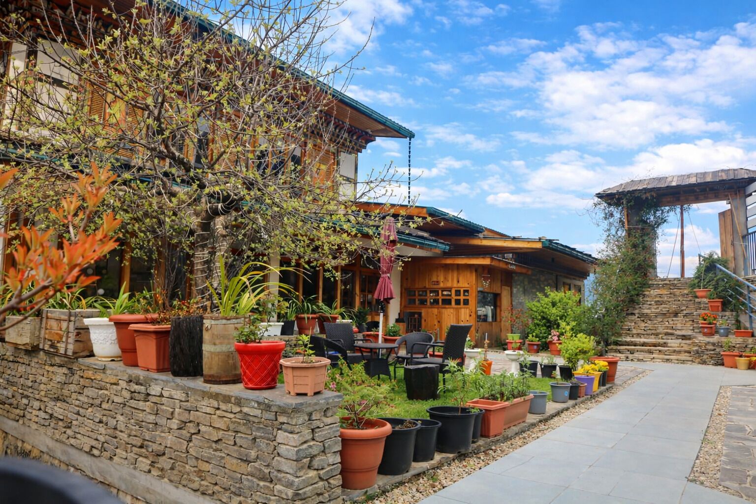 Entrada do alojamento