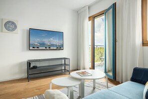 Estúdio, vista para o mar | Sala de estar