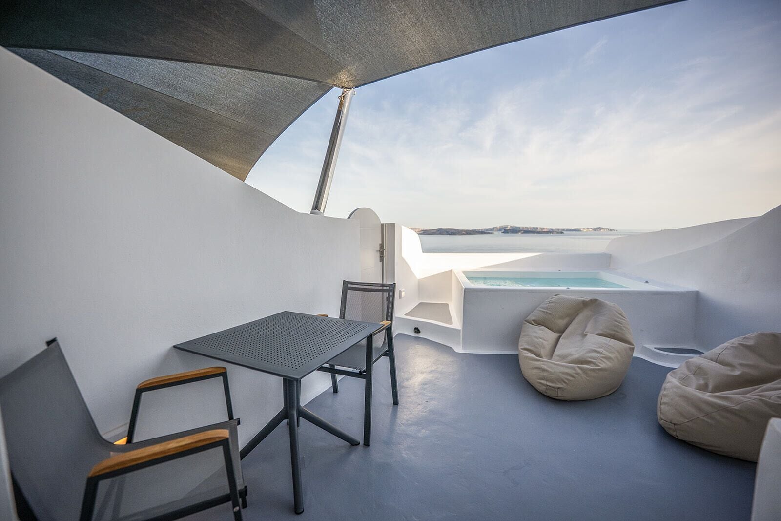 Vila elite, 2 quartos, banheira de imersão, vista para o mar | Terraço/pátio