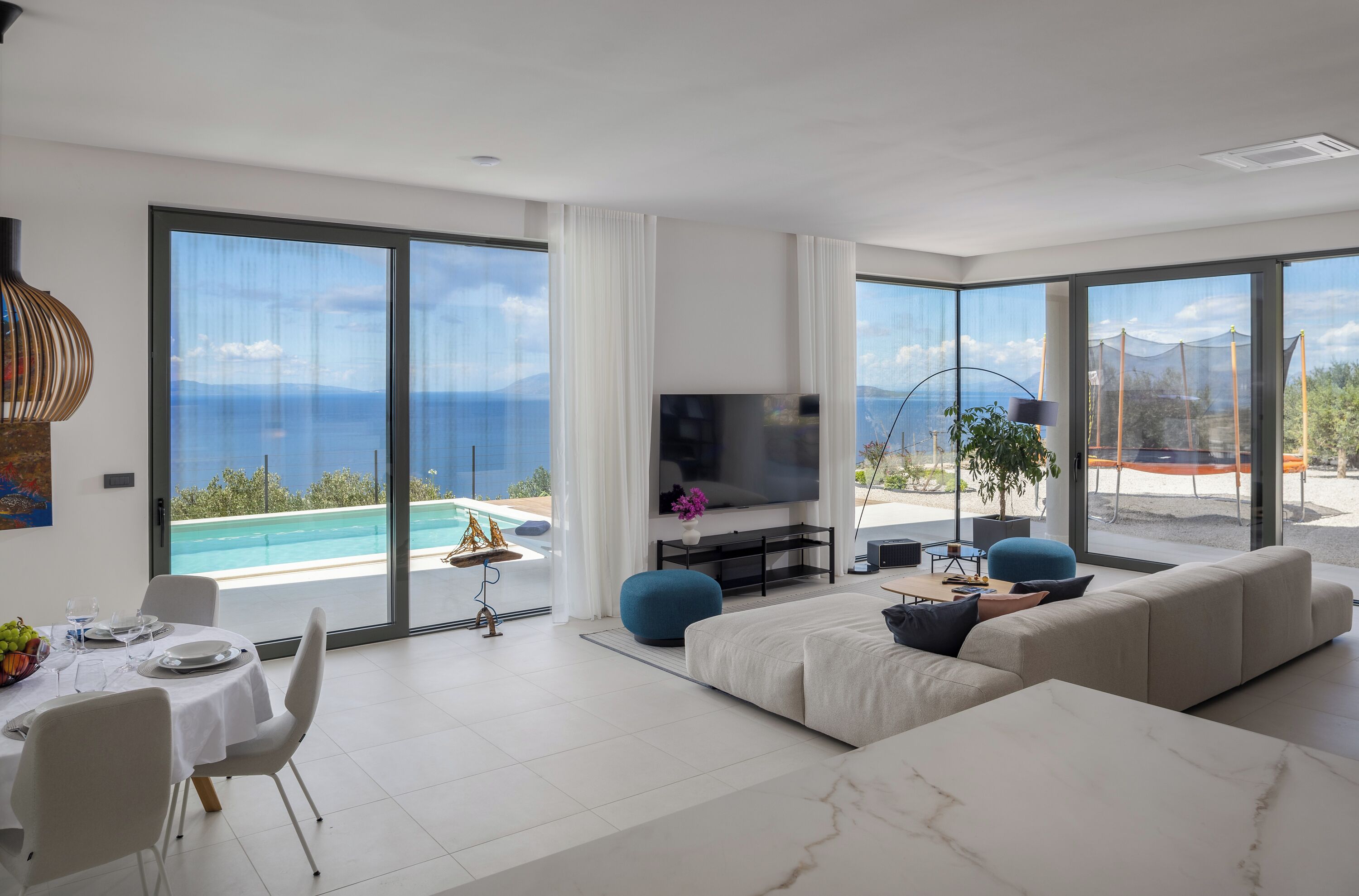 Luxury Villa In Podgora  4 Bedrooms, Heated Pool, Sea View, Ac & Wifi - Igrane