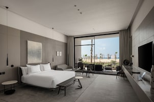 Junior Suite King Sea View - Direct Beach Access | Roupas de cama de algodão egípcio, roupas de cama premium