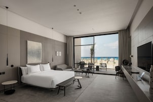 Junior Suite King Sea View | Roupas de cama de algodão egípcio, roupas de cama premium