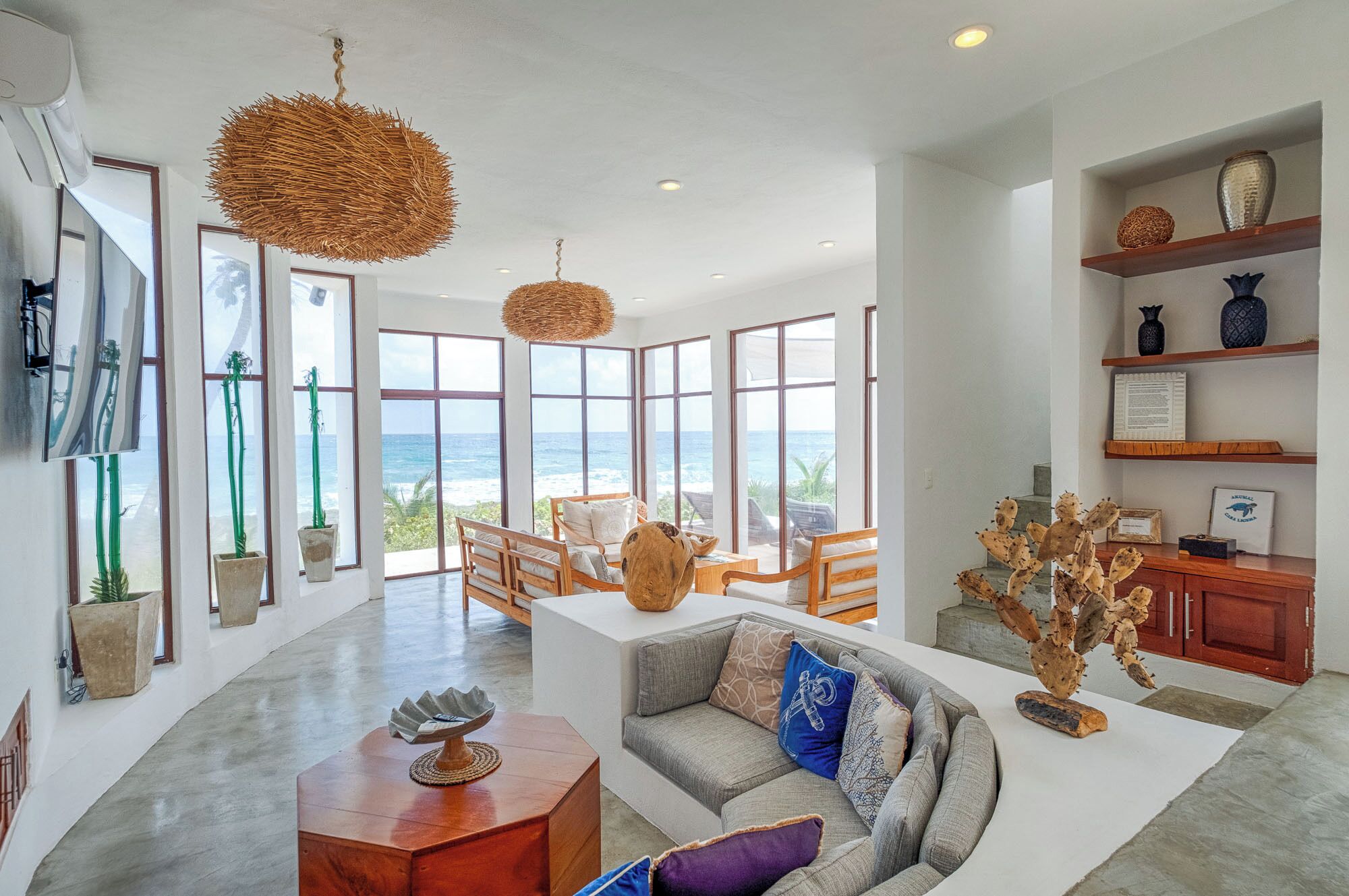 Award Winning And Modern Oceanfront Villa In Akumal, Mexico - Akumal