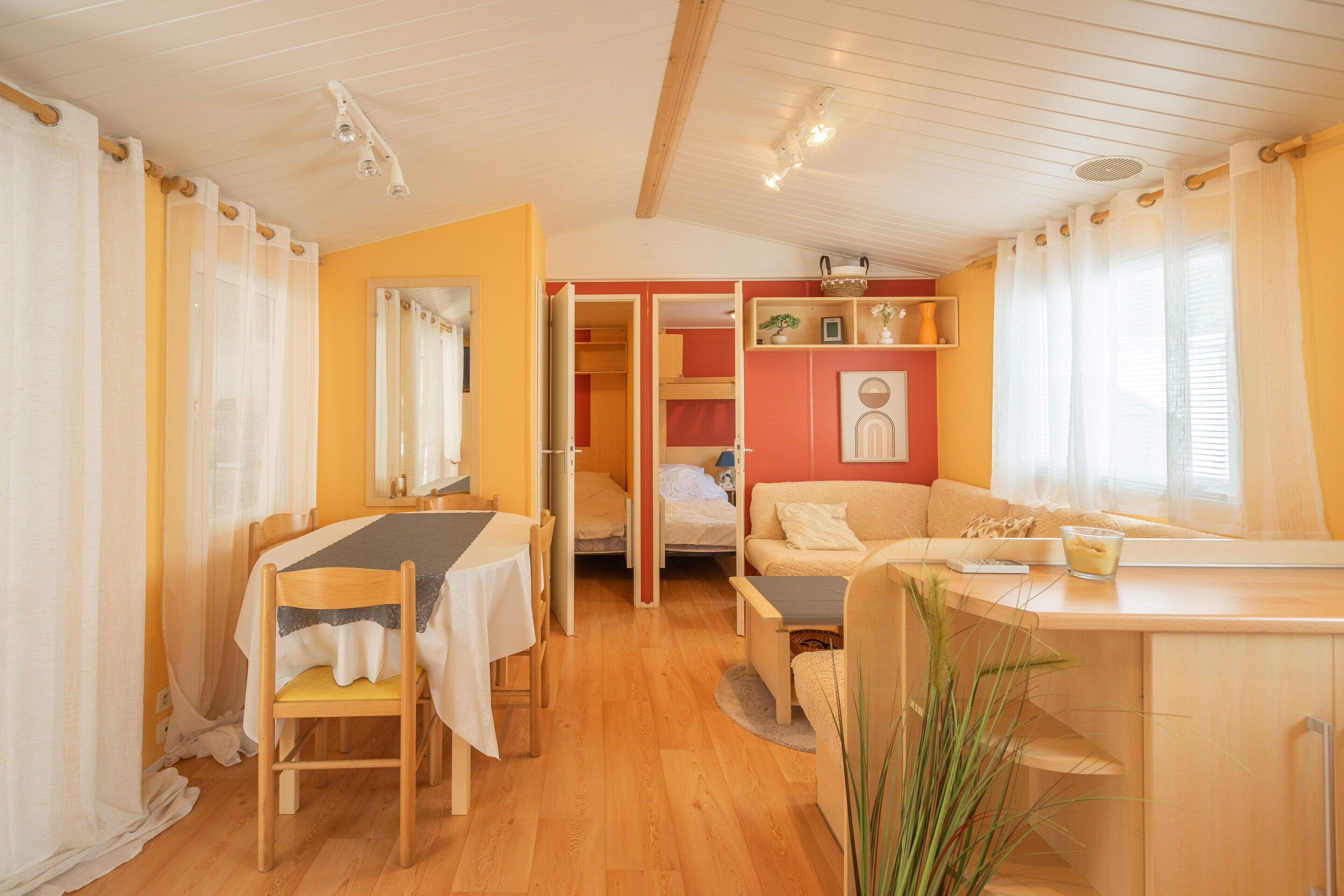 Mobile Home 'Mh 61 La Tremblade' Avec Piscine Partagée, Terrasse Privée Et Climatisation - Arvert