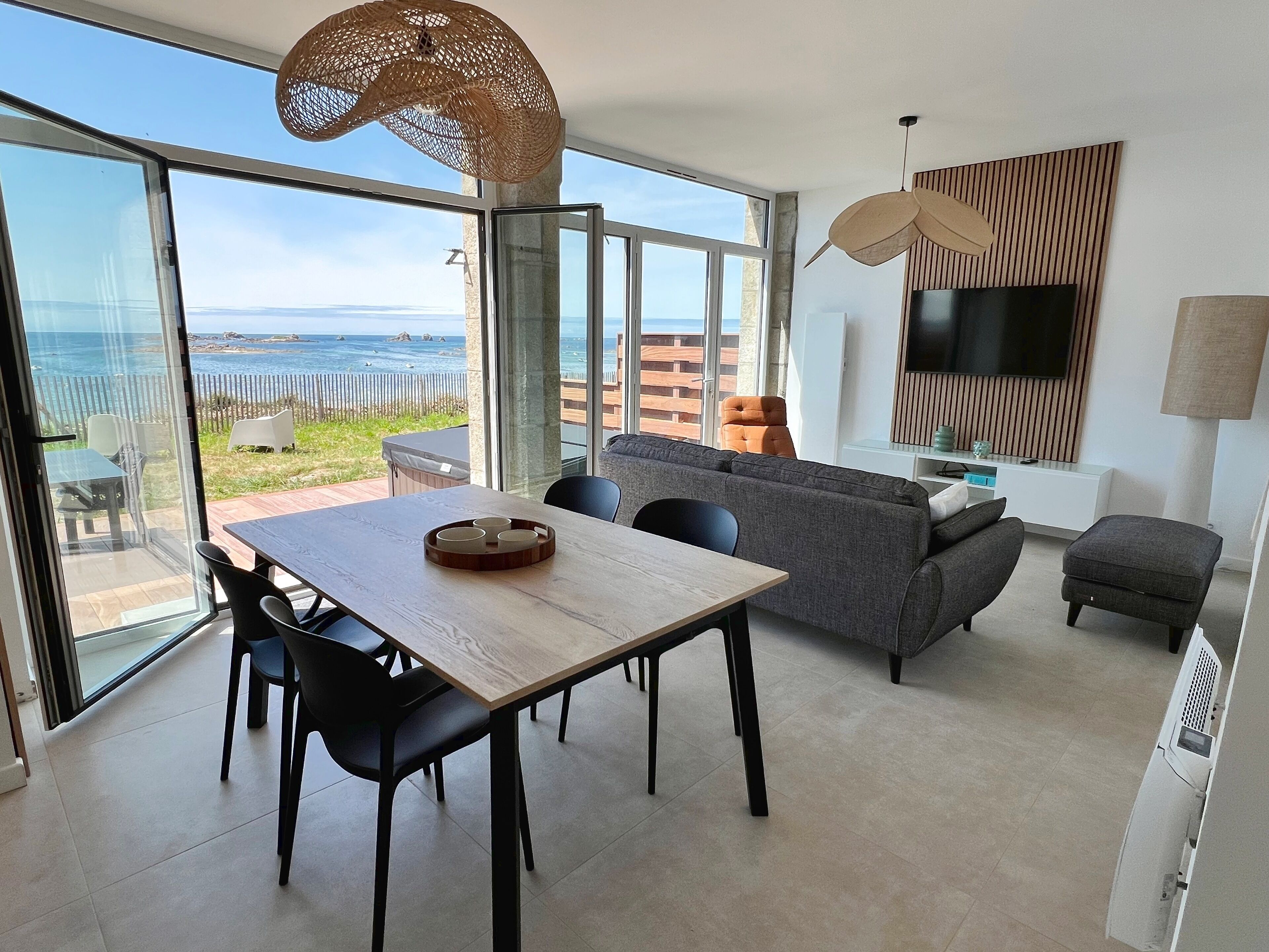 Le Spa Sur La Dune, Vue Sur Mer, Location Pour 4 Personnes à Santec En Bretagne - Île de Batz