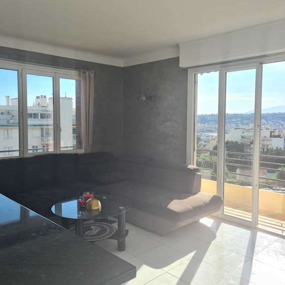 Bel Appart 3 Pièces, Balcon Ensoleillé Vue Mer - Parc Phœnix - Nice