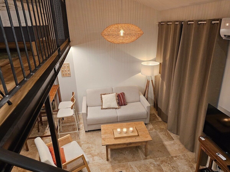 Le Mas-loft-private Bathroom-apartment-garden View - Saint-Quentin-Fallavier