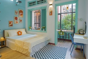 Quarto Duplo Deluxe | Secretária, cortinas/cortinados opacos, quartos insonorizados