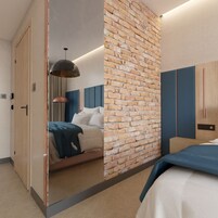 Quarto quádruplo luxo, 1 cama Queen e sofá-cama, para não fumantes | Cofres nos quartos, escrivaninha, espaço de trabalho para notebook