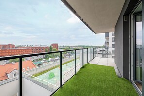 Apartamento, varanda, Vista para a cidade | Varanda