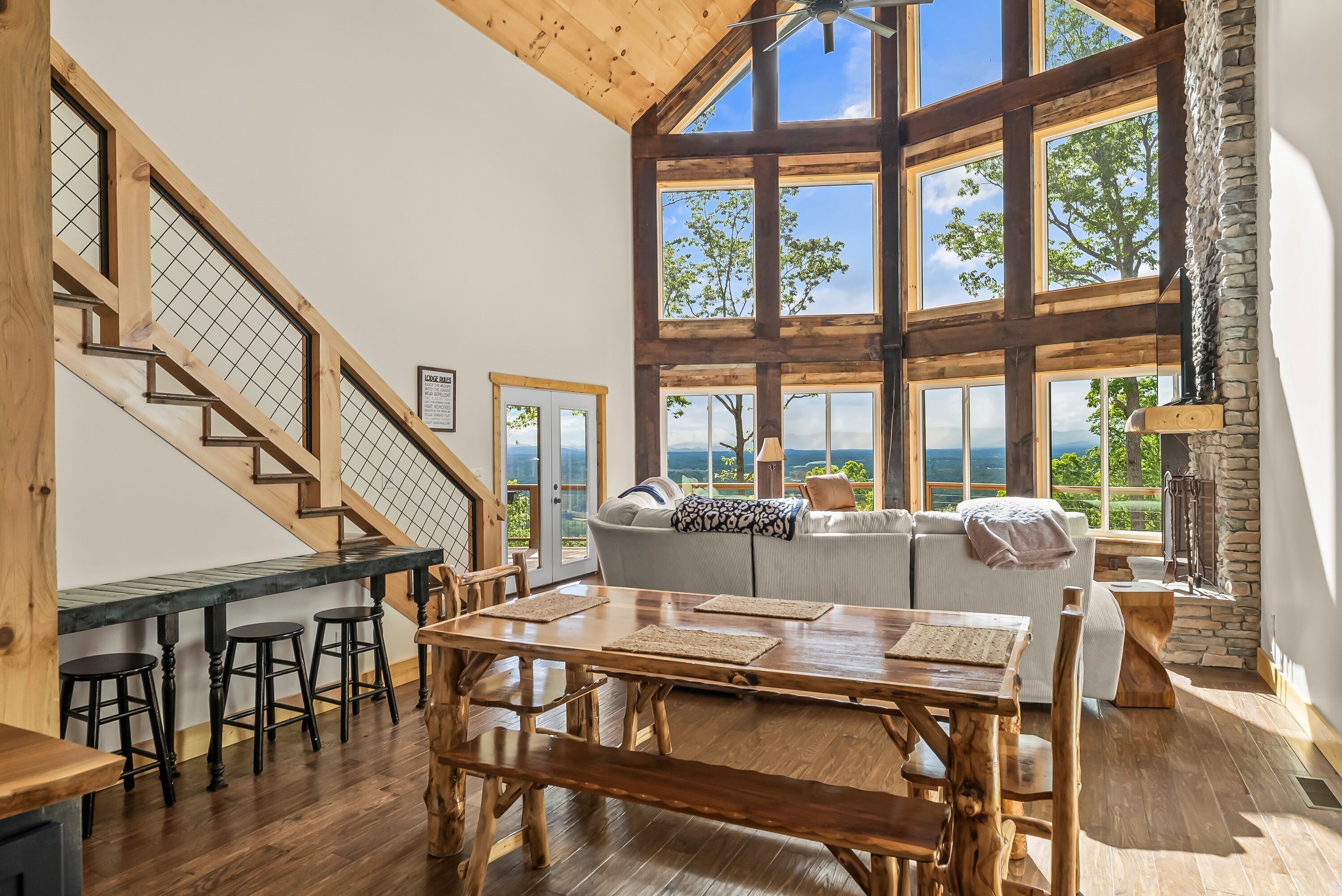 Mountain Jam/panoramic Mountain Views/hot Tub & Minutes From I-40 & Morganton - Morganton, NC