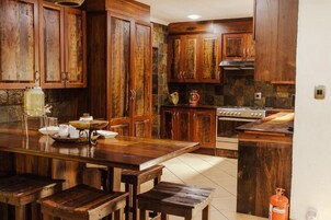 Apartamento luxo, 2 quartos, cozinha, vista para o jardim | Cozinha privada