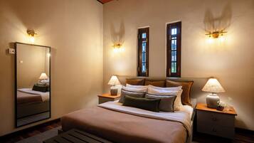 Lovers Leap - Deluxe Queen Room | Cofre no quarto, secretária