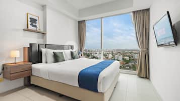 Apartamento, 2 quartos, Vista para a cidade | Vista do quarto