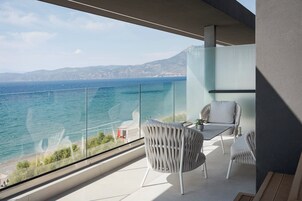 Suite Júnior, varanda, vista para o mar | Varanda