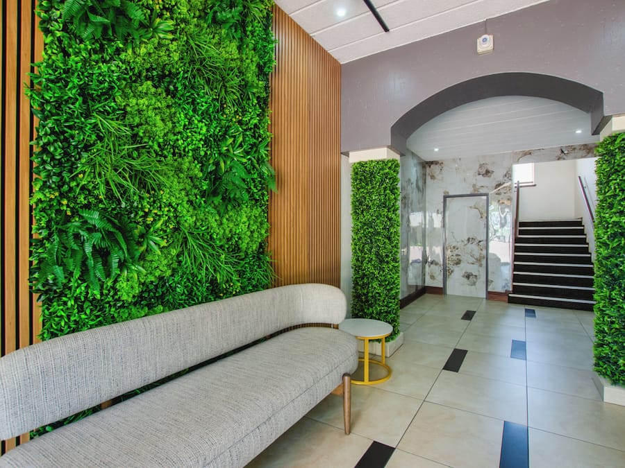 Entrada do alojamento