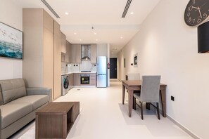 Estúdio Deluxe, varanda, Vista para a cidade | Sala de estar