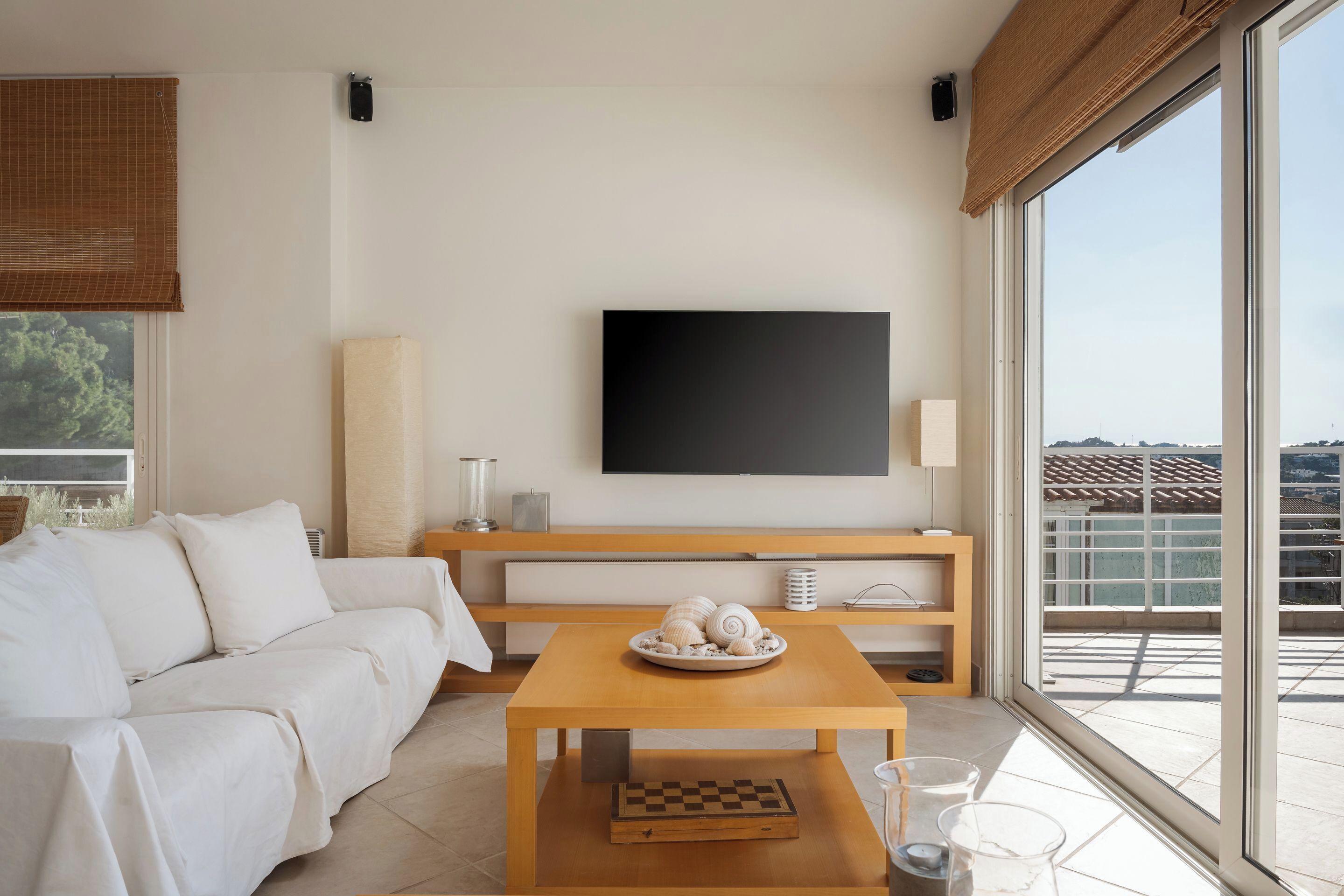 Apartamento Exclusivo, vista para a montanha | Sala de estar | Smart TV de 45 polegadas com canais por cabo, Netflix 