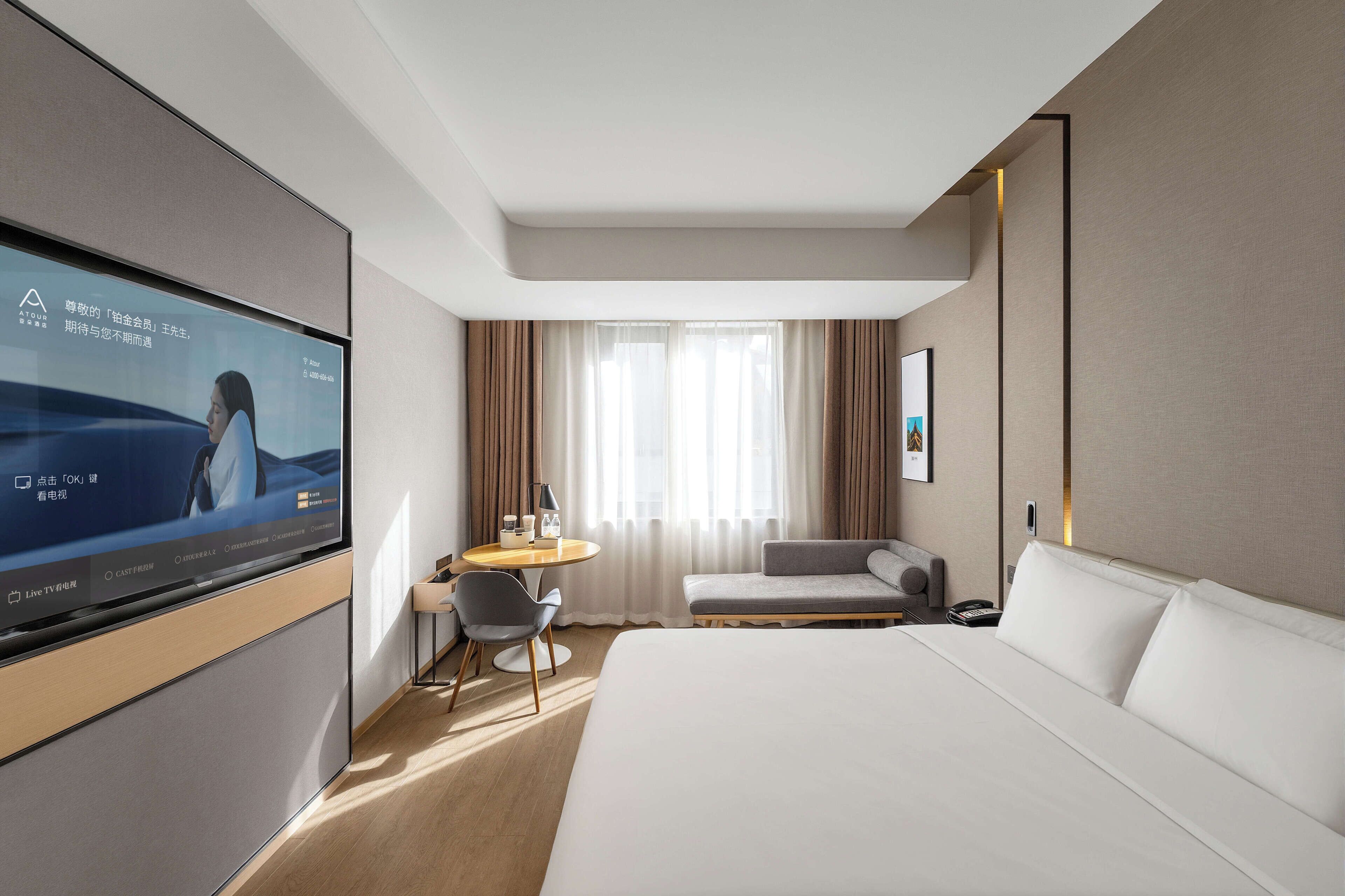 Quarto Duplo Executivo, Vista para a cidade | Roupa de alta qualidade, edredões de penas, minibar grátis 