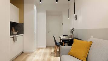 Apartamento, 1 cama Queen e sofá-cama, para não fumantes, ar-condicionado | Wi-Fi de cortesia