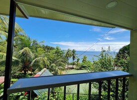 Quarto casal standard, sacada, vista para o oceano | Terraço/pátio