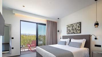 Villa Deluxe, 3 quartos, piscina privativa, vista para a piscina | Vista do quarto