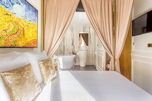 Apartamento, vista para a cidade | Roupas de cama antialérgicas, camas com colchÔes pillow-top