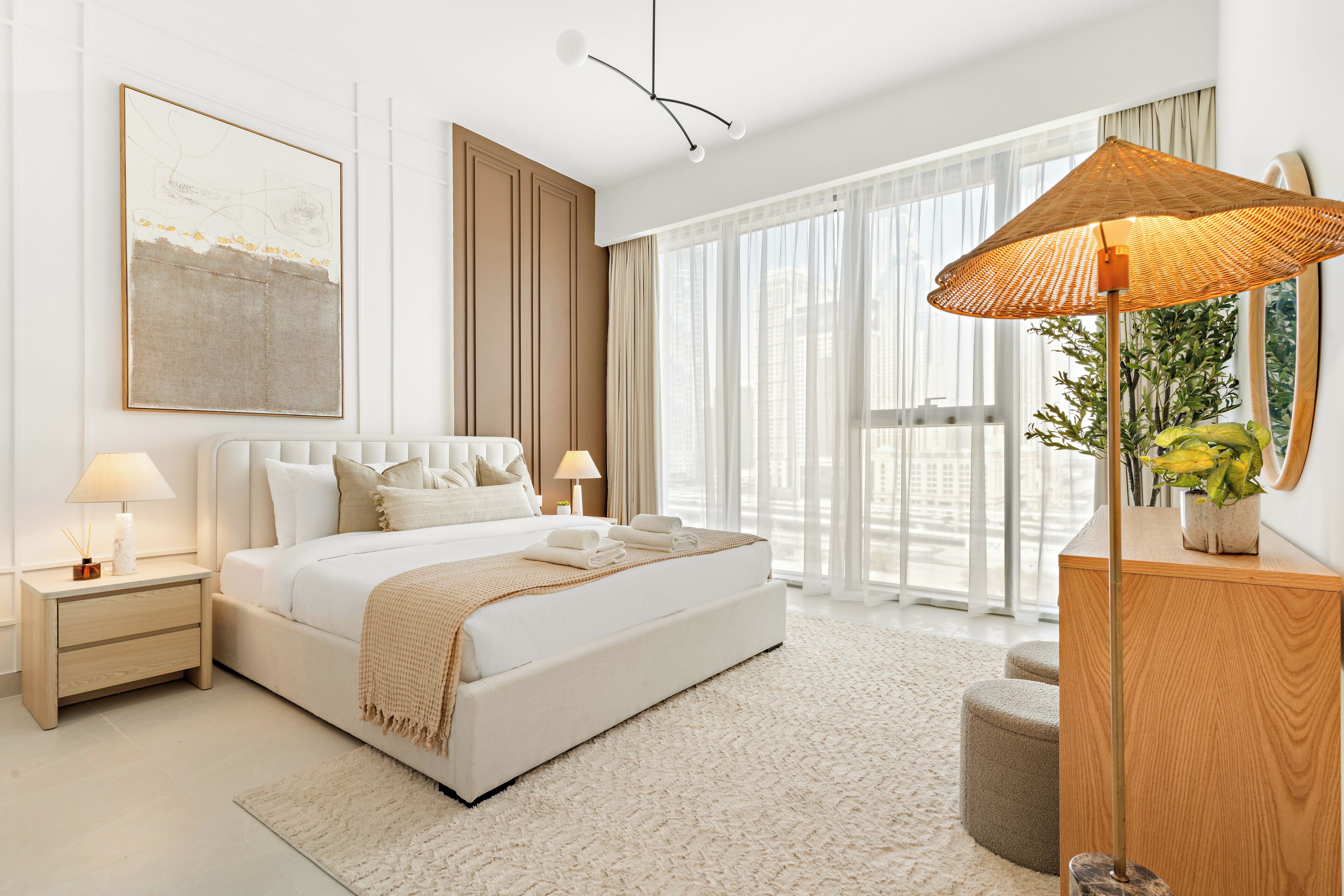 Apartamento Nobre, Vista para a cidade | Lençóis de algodão egípcio, roupa de alta qualidade 