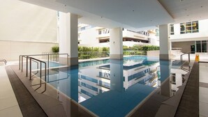 Apartamento, 2 quartos, acessível, pátio | Piscina | Piscina exterior 