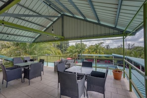 Espaço exterior para banquetes