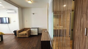 Apartamento de Luxo, varanda, Vista para a cidade | Sala de estar