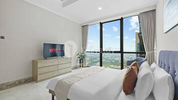 Apartamento, 1 quarto, varanda, Vista para a cidade | Vista do quarto