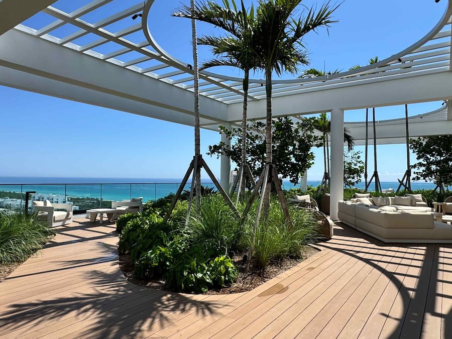 Terraço no piso superior