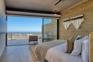 Apartamento Nobre, 2 quartos, varanda, vista para o mar | Vista do quarto
