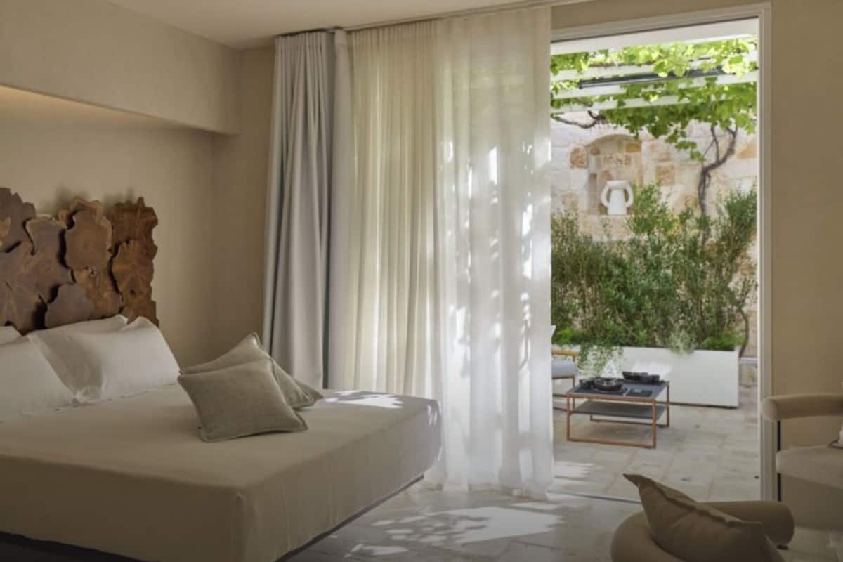 Suíte, 1 cama King, terraço, de frente para o mar | Roupas de cama premium