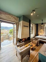 King Suite | Roupas de cama premium, frigobar, Wi-Fi de cortesia, roupa de cama
