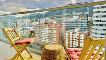 Apartamento, 1 quarto, sacada, vista para a cidade | Sacada