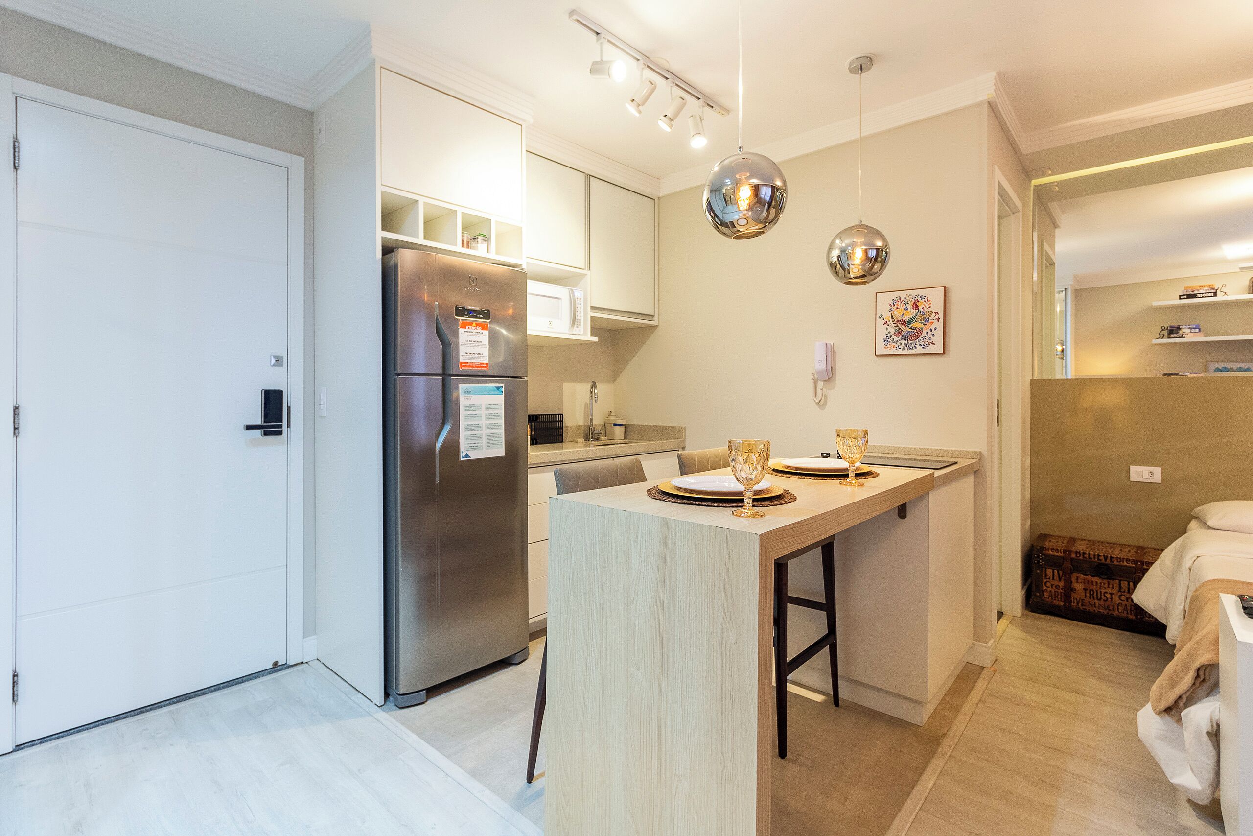 Suíte estúdio, vista para a cidade | Cozinha privada
