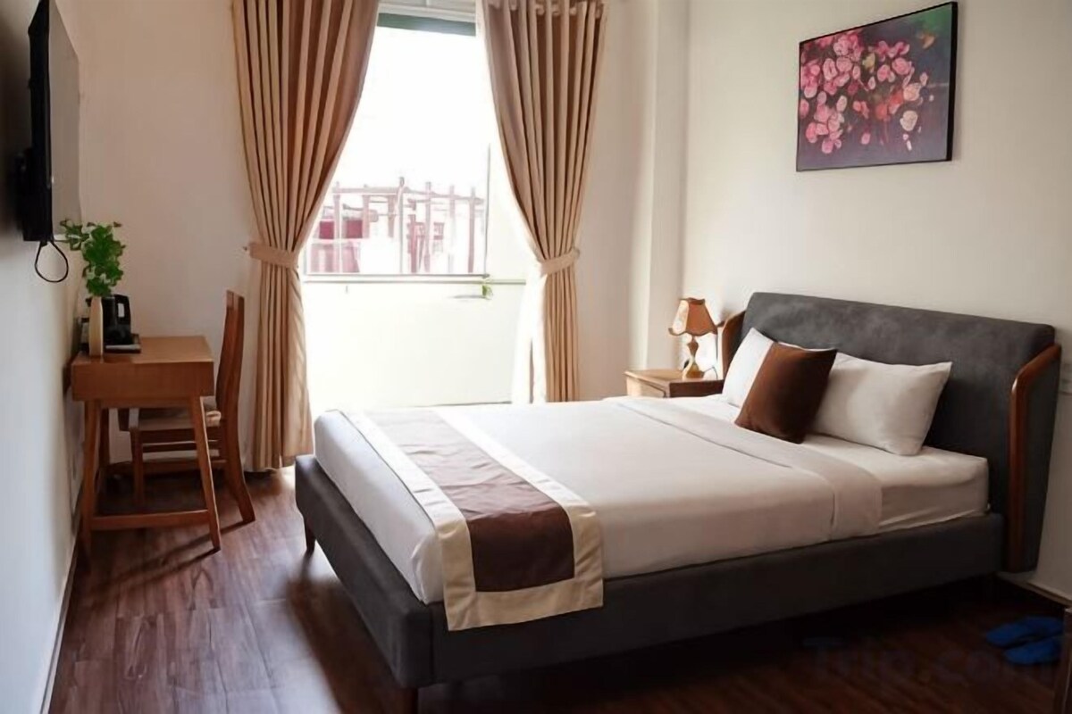 Frigobar, cortinas blackout, Wi-Fi de cortesia, roupa de cama