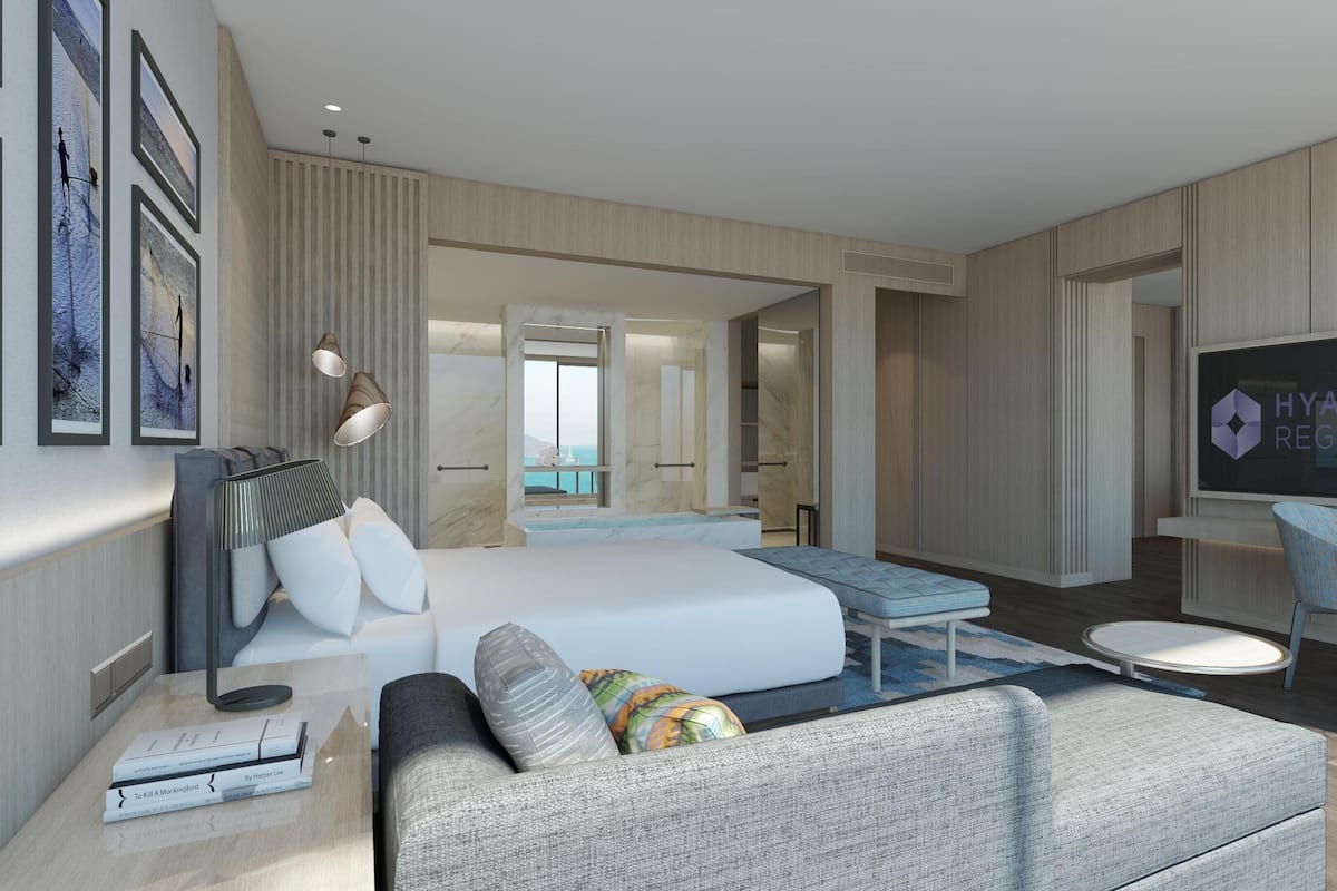 Suite Deluxe, 1 cama king-size, vista para o oceano | Minibar, cofre no quarto, ferro/tábua de engomar, Wi-fi grátis