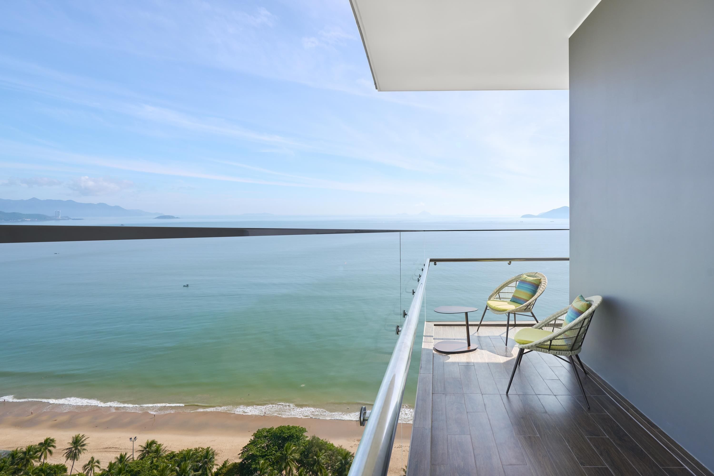 Quarto luxo, 1 cama King, vista para o oceano | Vista do quarto