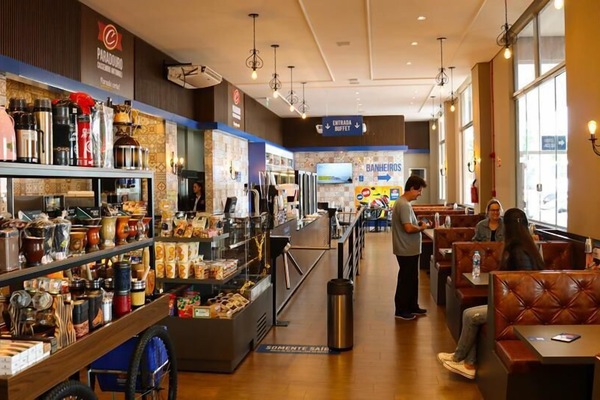 Café da manhã, almoço e jantar