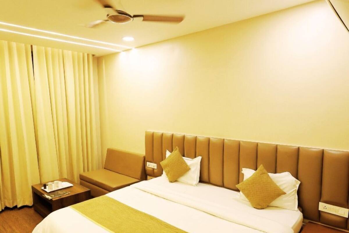 Quarto luxo, vista para a cidade