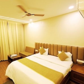 Quarto luxo, vista para a cidade